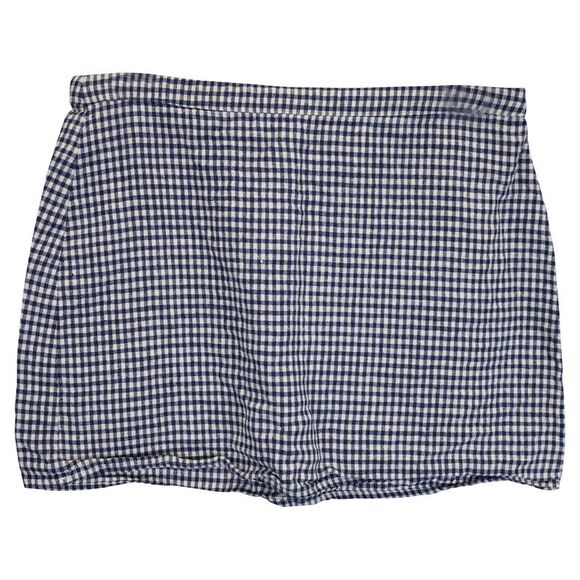 Reformation | Skirts | Reformation Elton Gingham Mini Skirt In Blue ...